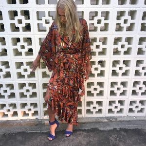Free People | Dresses | Silk Half Slit Incredible Fringe Dress | Poshmark